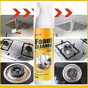Multifunctional Car Foam Cleaner, Foam Cleaner All Purpose, Foam Cleaner for Car, Shima Foam Cleaner, Powerful Stain Removal Kit for car and House Lemon Flavor (100ml, 1pcs)