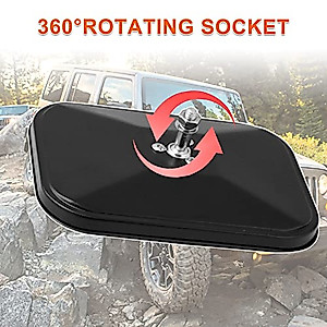 Doors Off Mirrors Compatible with Jeep Wrangler JK JL & Unlimited,Anti-shake and Wider View Mirror Door Off Easier Install Door Hinge Mirror