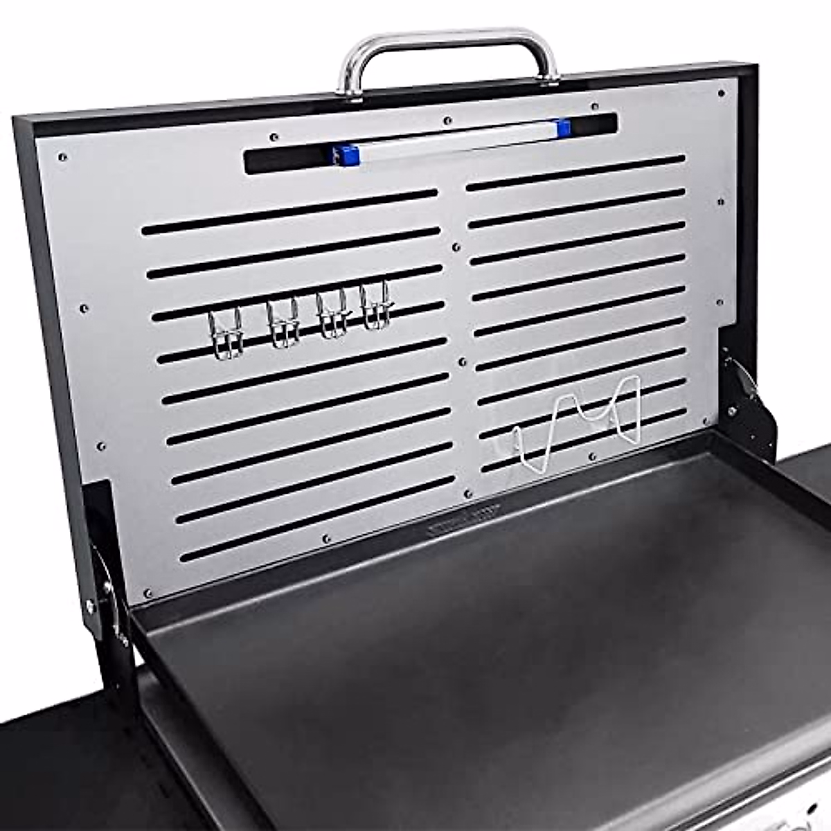 Hinged Lid for 36 inch Blackstone Griddle, Multi-Function Griddle Lid with LED Light, Pot Lid Rack, 4 Hooks, Blackstone Grill Accessories