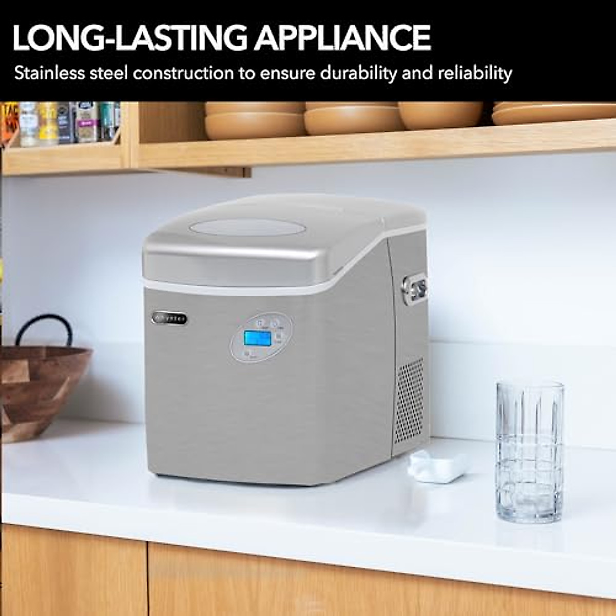 Whynter IMC-490SS Portable Ice Maker, 49-Pound, Stainless Steel