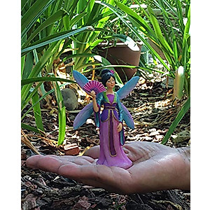 GlitZGlam Fairy Kai The Beautiful Asia Miniature Fairy for Your Fairy Garden/Miniature Garden