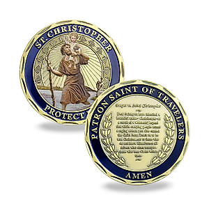 St. Christopher Challenge Coin for Travelers