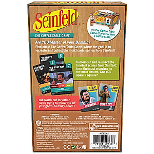 Seinfeld TV Show, The Coffee Table Board Game, Fun and Hilarious Adult Party Game for Ages 12 and up
