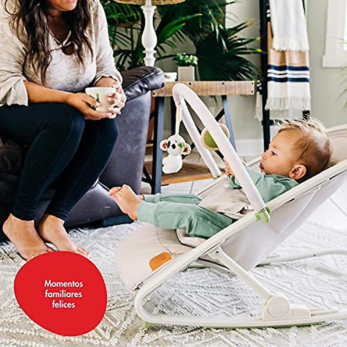 Tiny Love Boho Chic 2-in-1 with Removeable Hanging-Toy Bar, Stationary Modes, Folds Flat for Compact Storage and Portability