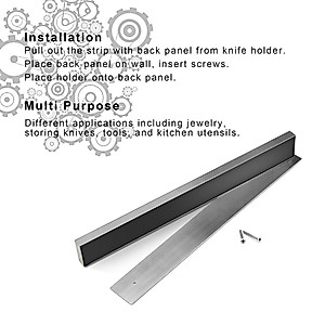 Powerful 18" Stainless Steel Knife Magnet, Magnetic Knife Holder Bar Rack Strip