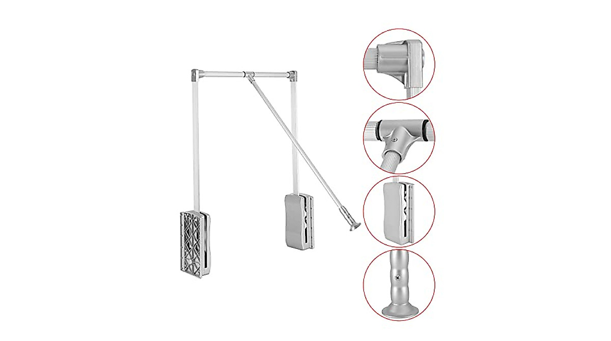 Adjustable Pull Down Closet Rods for Smart Storage