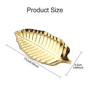 Gold Spoon Rest for Kitchen Counter, Leaf Spoon Rest Stainless Steel Spoon Holder for Stove Top, Spatula Spoon Ladle Utensil Holder Brings a Natural Touch to Your Kitchen(Gold Color)