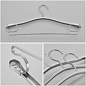 N/A 5pcs Hanger Metal Drying Rack Thickened Durable Non-Slip Hanger Coat Home Wardrobe Aluminum Alloy Hanger ( Color : White-Fruit peach5 , Size : 42*1.8*18cm )