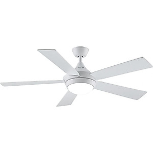 Fanimation Celano v2 Indoor Ceiling Fan with Matte White Blades and LED Light Kit 52 inch - Matte White