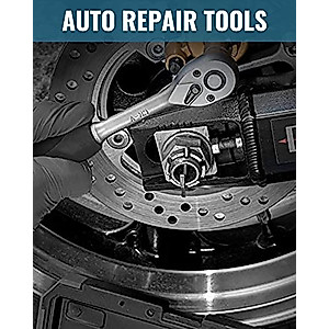 WESCO Socket Wrench Set, Quick Release Ratcheting, 1/4-Inch & 3/8-Inch Drive, SAE/Metric, Cr-V Steel, Mechanic Tool Set with Case, 40 Pieces