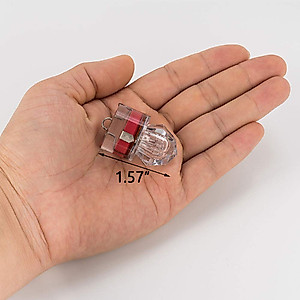 Dr.Fish 5 Pack Diamond Fishing Lights, Under Water Deep Drop Lights Fishing Flasher Light Attractant LED Fishing Lure Offshore Trolling Rig Saltwater