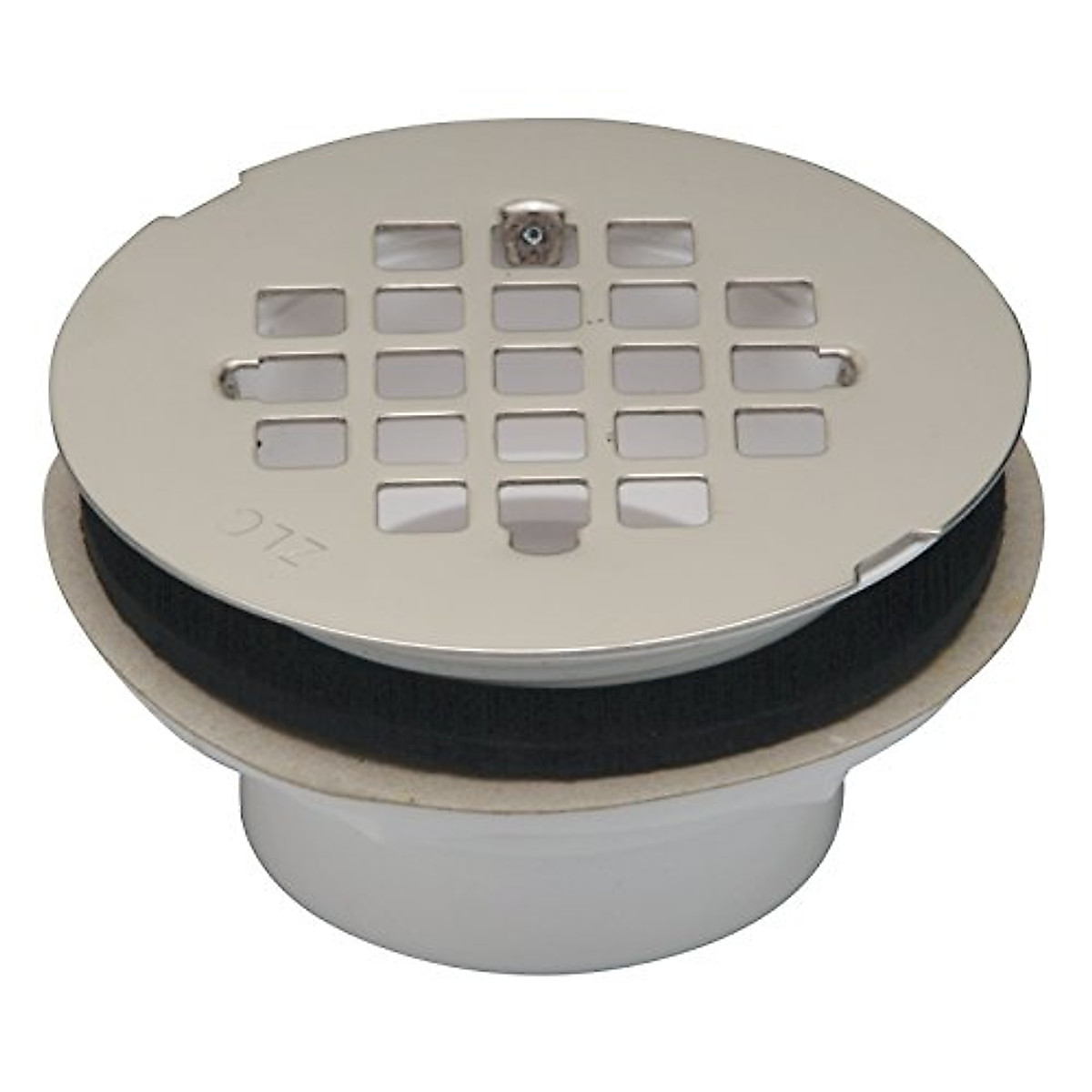 Zurn FD2270-PV2 PVC Solvent Weld Shower Stall Drain with Stainless Steel Strainer, 2"
