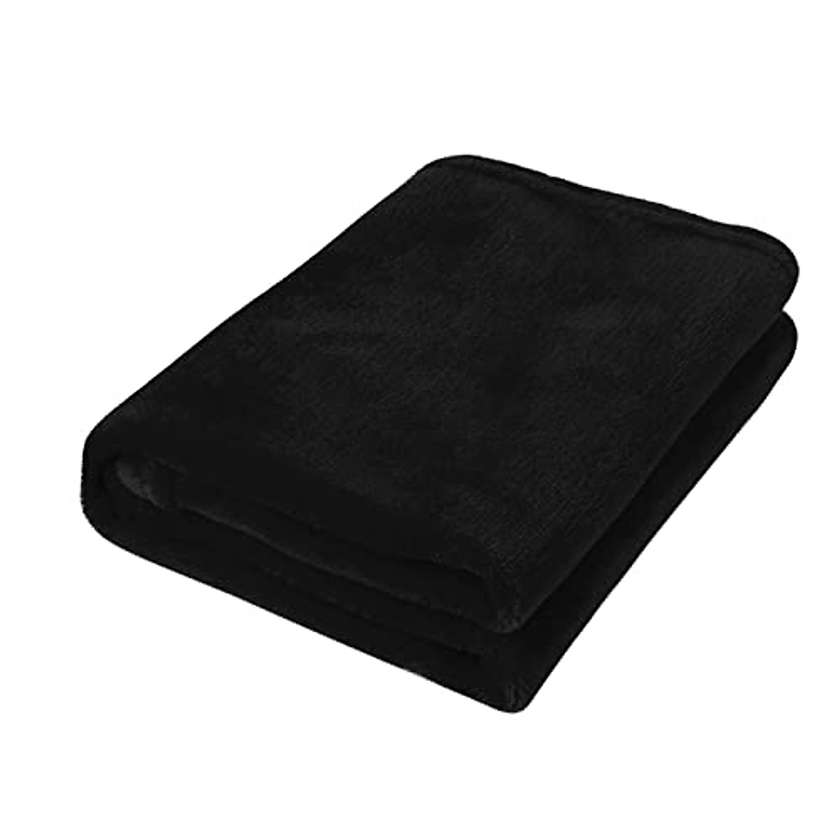 Black Plush Blanket, 45X65CM Black Blanket Queen Size, Super Soft Fluffy Throw Blankets for Couch, Sofa and Bed
