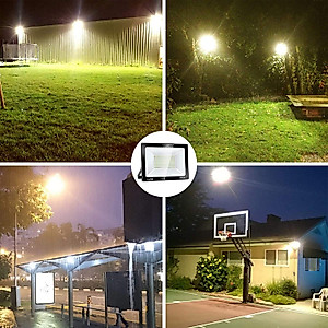SOLLA 150W LED Flood Light, IP66 Waterproof, 12000lm, 800W Equivalent, Super Bright Outdoor Security Lights, 3000K Warm White, Outdoor Floodlight for Garage, Garden, Lawn and Yard