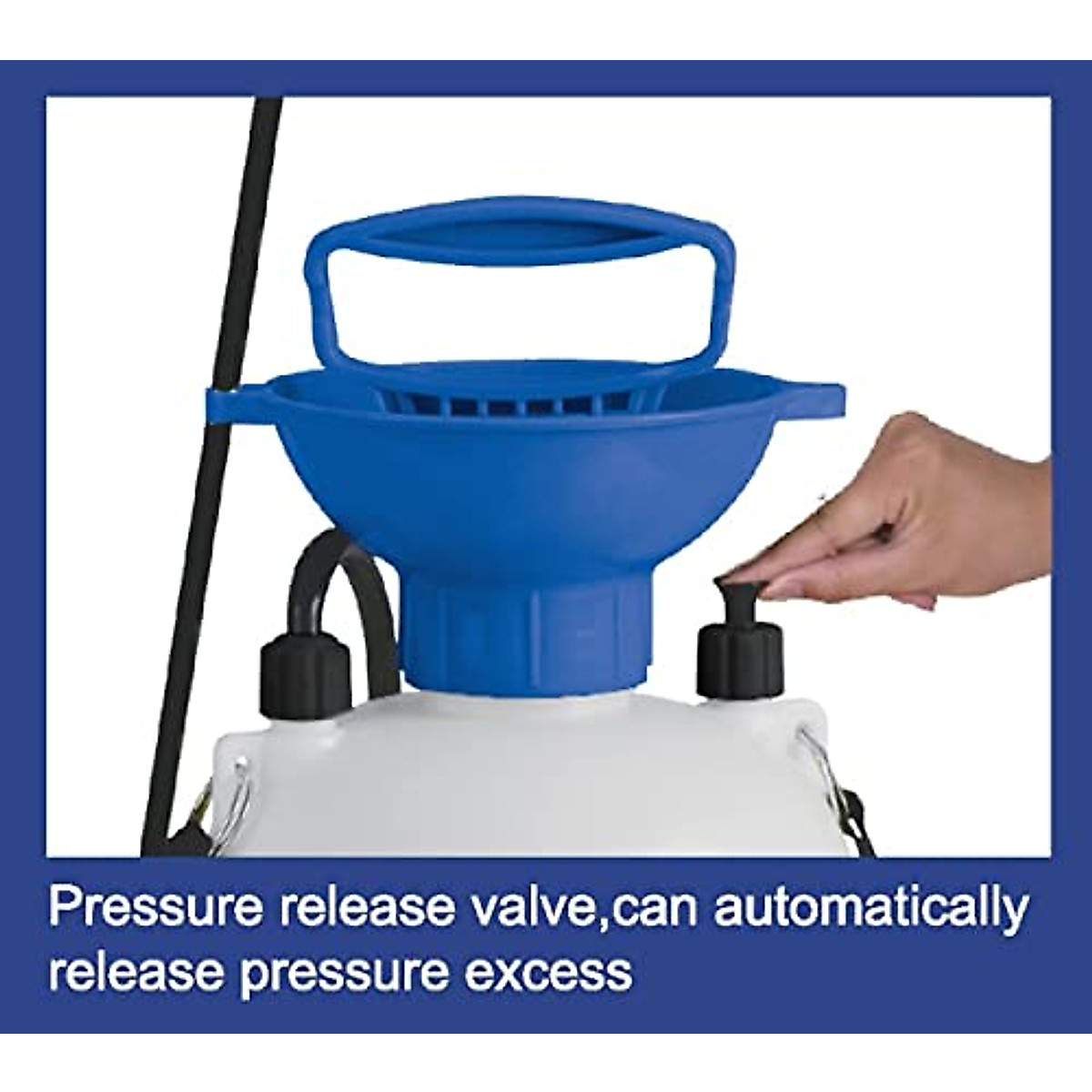 BRUFER 72022 Sprayer for Lawns and Gardens or Cleaning Decks, Siding and Concrete - 1.1 Gallon (4L) with Pressure Release Valve