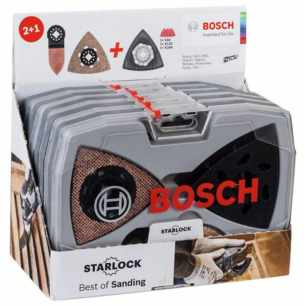 Bosch Professional 6-Piece Starlock Best of Sanding Set (Sanding Sheet for Wood & Mortar, Accessories for Multi-Cutters)