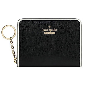 Kate Spade Dani Patterson Drive Painted Edge Black Bright White Wallet, Small