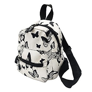 Tekzitfuir Girls Butterfly Backpack Sweet Student Backpack Purse Mini Backpack Small Size
