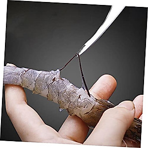 BESTonZON 3pcs Stainless Steel Shrimp Opener Specialty Tools Metal Cookie Cutters Cleaning Gadgets Seafood Shell Peeler Shrimp Cleaner Knife Remover Shrimp Seafood Tool Shrimp Tools Peeling