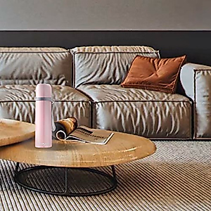 Thermos cup Coffee Thermos Bottle Coffee mugstainless steel cup Vacuum insulated cup Keep Drinks Hot or Cold (Pink, 22)