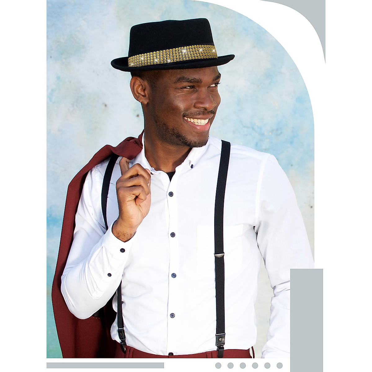 Crowye 4 Pcs Rhinestone Stretchable Hat Bands for Cowboy Women Panama Hat Belt Bling Western Hat Accessories Adjustable Hat Jewelry (Gold,Silver,Dazzling,Black)