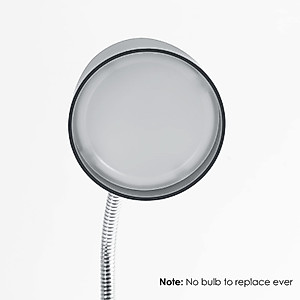 LED Desk Lamp, Flexible Gooseneck with Table lamp, 3.5W 240LM 4000K Cool White Study Lamps for Bedroom and Office, Eye Protection, ETL Listed Silver