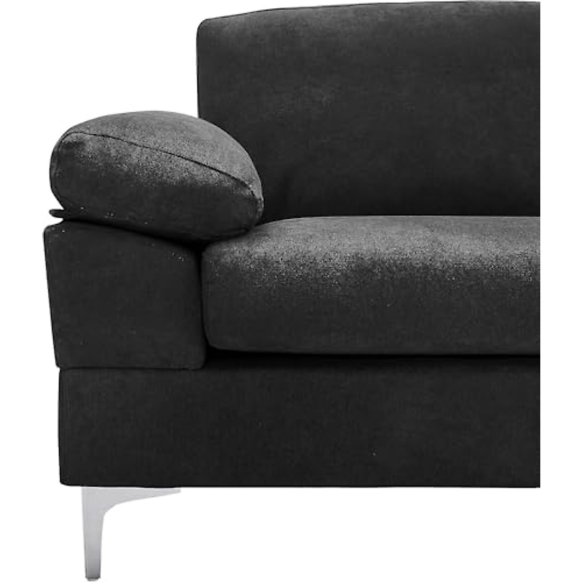 ERYE Oversized U-Shaped Sectional Sofa Couch Modular Deep Seat Sofa&Couch with Reversible Chaise Daybed,Movable Ottoman,Sturdy Metal Legs and Pillow-Top Armrests for Home Office Apartment Living Room
