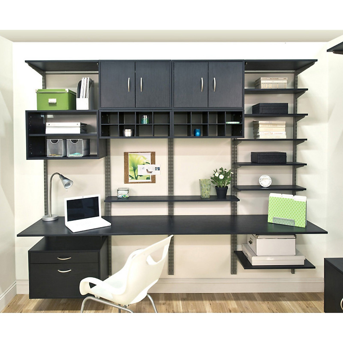 Organized Living freedomRail 1 Shelf OBox - White