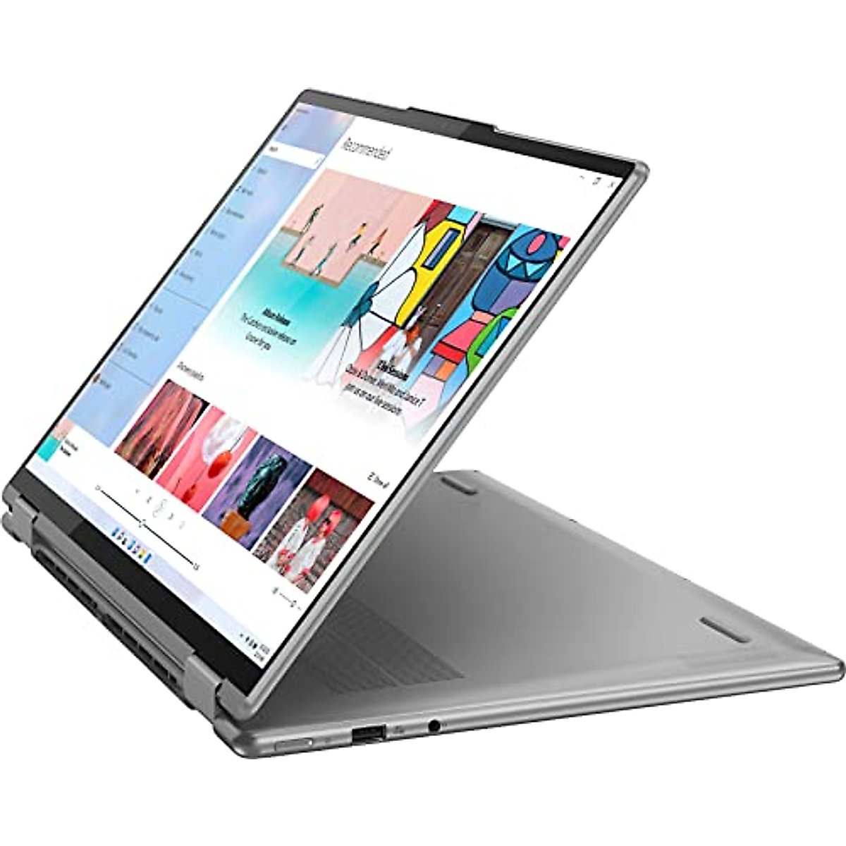 Lenovo 2022 Yoga 7i 2-in-1 Laptop 16" 2.5K Touchscreen Intel EVO Platform 12th Core i7-1260P Iris Xe Graphics 16GB LPDDR5 1TB SSD WiFi 6E Thunderblt4 HDMI Backlit Fingerprint Windows 11 Pro w/ RE USB