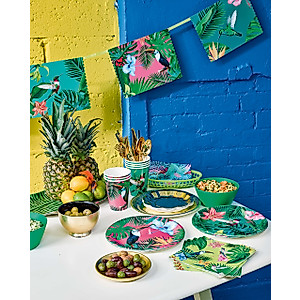 Talking Tables Tropical Fiesta, Large Paper Cups 12oz, Multi-Colour (12 pack in 2 designs)