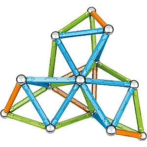 Geomag Magnetic Sticks and Balls Building Set | Magnet Toys for STEM, Creative, Educational Construction Play | Swiss-Made Innovation | Confetti 88 Piece Age 3+