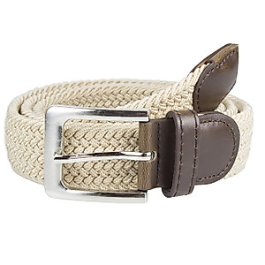 Gelante Canvas Elastic Fabric Woven Stretch Multicolored Braided Belts 2041-BE-L