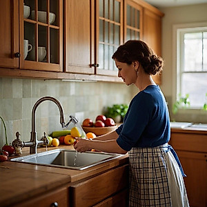 Swivel Sink Faucet Extender - for Bathroom Sink, Kitchen Sink, Toddlers, Kids, Made of Solid Copper, 2 Mode Water Outlets - Easily Extend The Reach of Your Faucet