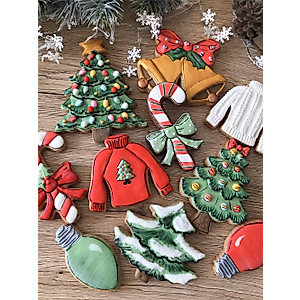 LILIAO Christmas Winter Ugly Sweater Cookie Cutter - 4.2 x 3.2 inches - Stainless Steel