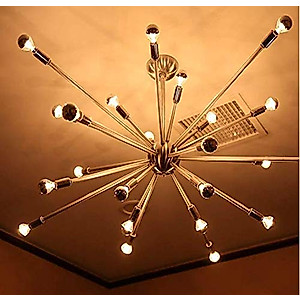 KLED Half Chrome Silver Bowl Tipped, LED Filament Bulb, Dimmable, A19 10W (90W Equivalent), 950 Lumen, 2700K (Warm White), Medium Base E26, CRI 85+,1 Pack