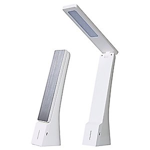 rozky Rechargeable Table Lamp, Battery Operated LED Modern Desk Lamp, Touch Sensitive Control,Mini/Cordless/Portable Lamp,3 Brightness and 3 Color Modes Dimmable, for Home,Travel,Task (White)