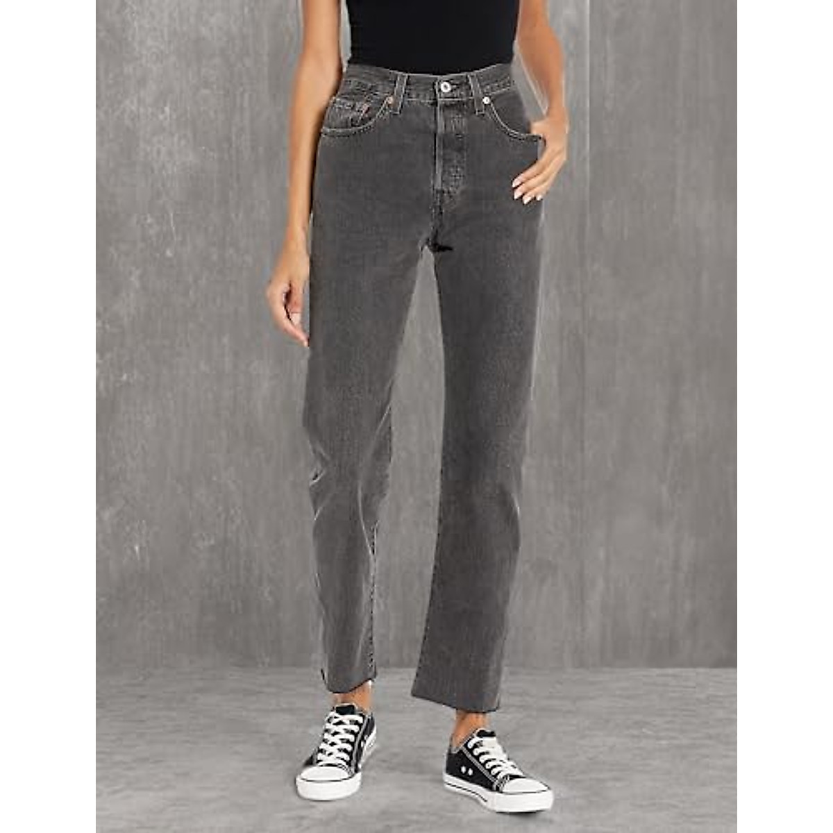 Levi's Women's 501 Original Fit Jeans, (New) Black Stonewash, 29 Regular