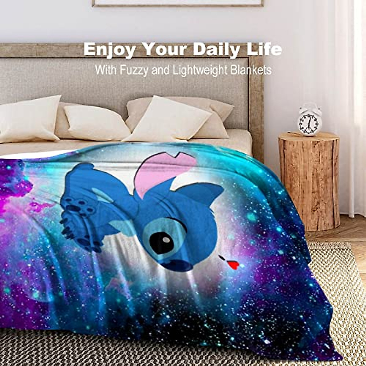 Anime Blanket Super Soft Flannel Warm Throw Blanket Cartoon Home Decor for Bedding Couch Sofa Gifts 50"X40"