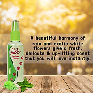 Pet Silk Rainforest Spray Cologne 11.6oz, Deodorizing Body Perfume & Condtioner, Clean/Fresh Light Florard Scent for Pet Grooming needs for Dogs, Cats and more!