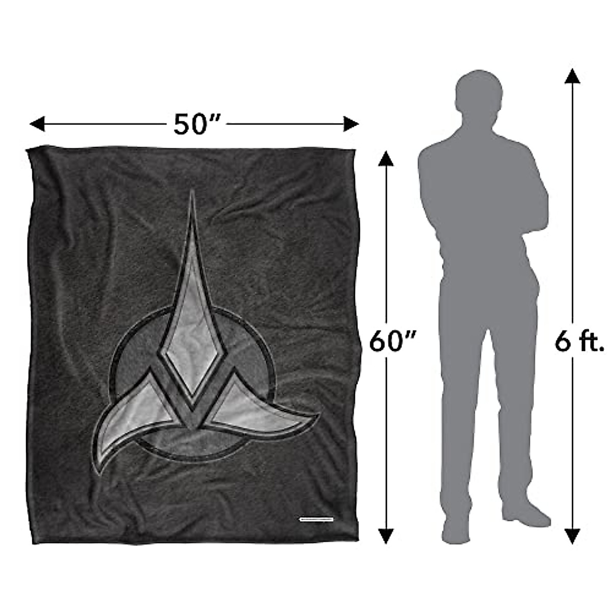 Star Trek Klingon Empire Officially Licensed Silky Touch Super Soft Throw Blanket 50" x 60"
