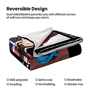 Ecautly Best Friends Birthday Gifts for Women, Personalized Blanket with Photo, Custom Best Friend Blanket, Friendship Gifts for Women Friends, BFF Unique Besties Gifts