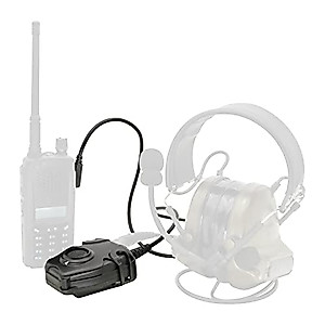 TSVISIONCORE kenwood U94 PTT 2pin，for Baofeng UV5R etc. ，Airsoft Tactical Headset (PL)