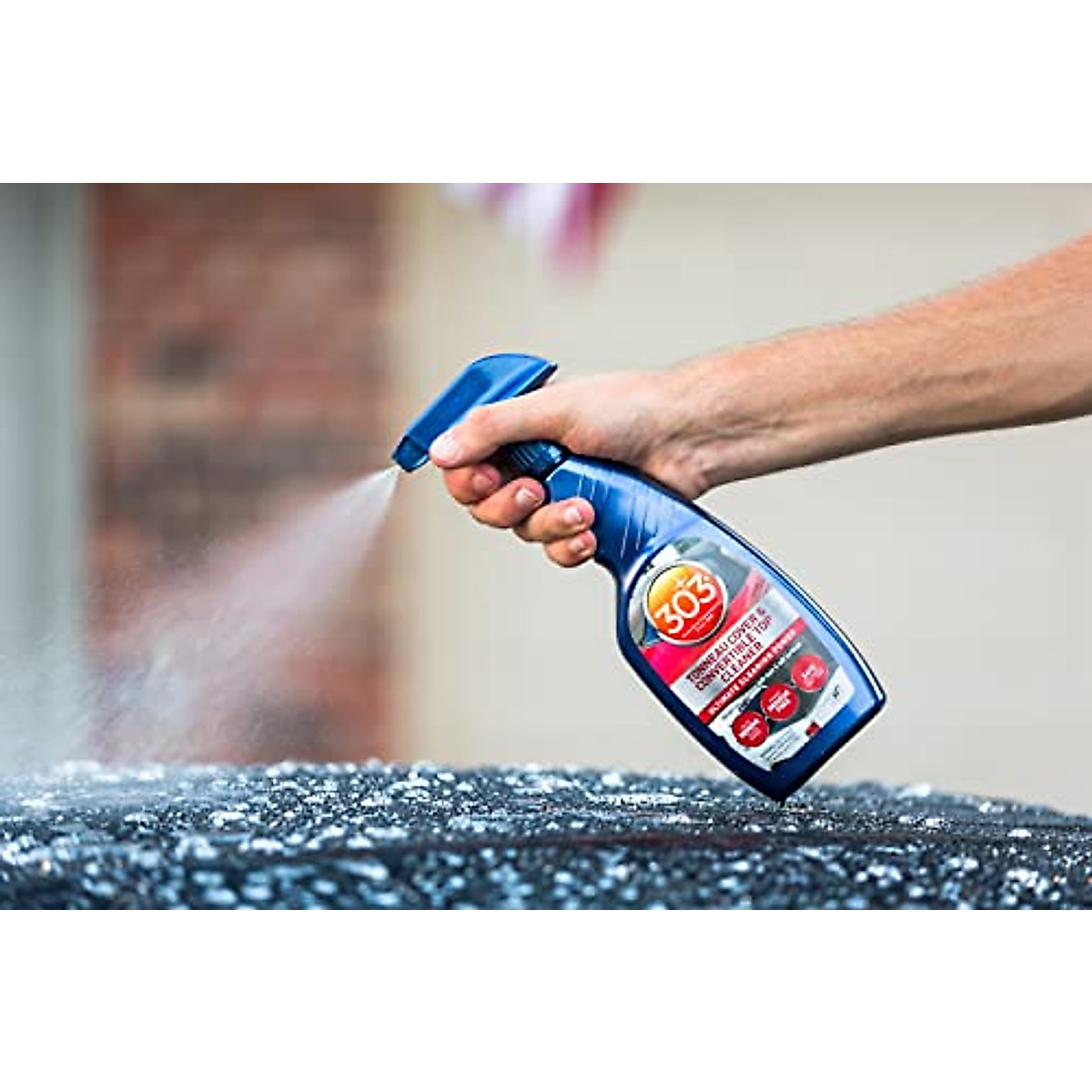 303 Tonneau Cover and Convertible Top Cleaner - Vinyl and Fabric Top Cleaner - Ultimate Cleaning Power - Helps Remove Tough Stains - Rinses Residue Free - 16 fl. oz. (30571CSR) Packaging May Vary