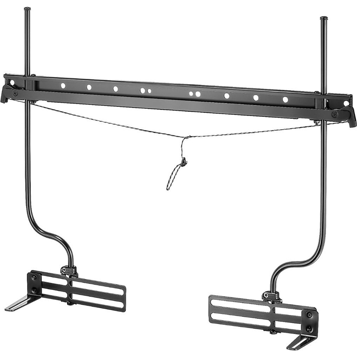 Rocketfish Universal Soundbar Mounting System - Black Soundbar Holder Compatible with 70" to 90" TVs - Adjustable Soundbar Bracket Mounting System - Durable Speaker Holder for Wall