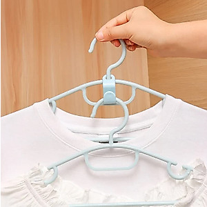 Hanger Hooks Hanger Organizer Cascading Clothes Hooks, Cascade Hangers to Create Up to 3X More Closet Space Connector Hooks Space Saving, Closet Organizer