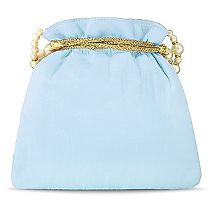 Aheli Potli Bags for Women Evening Bag Clutch Ethnic Bride Purse with Drawstring (P39SB)