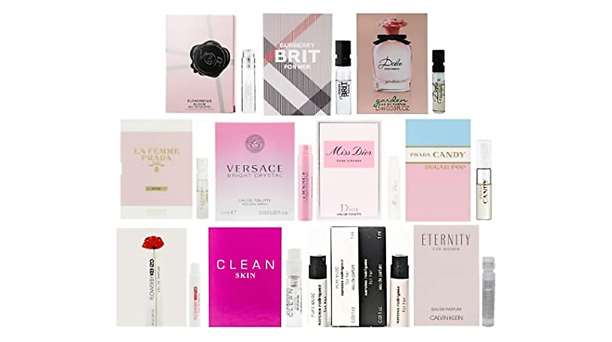 Designer Perfume Sampler Set - 12 Premium Vials