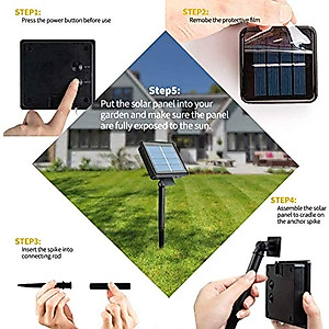 YAOZHOU Red Solar Christmas String Lights Outdoor Waterproof Decorations 100 LED（2 Pack） 8 Modes Copper String Lights Fairy Lights for Valentine's Day, Garden, Patio, Fence, Balcony