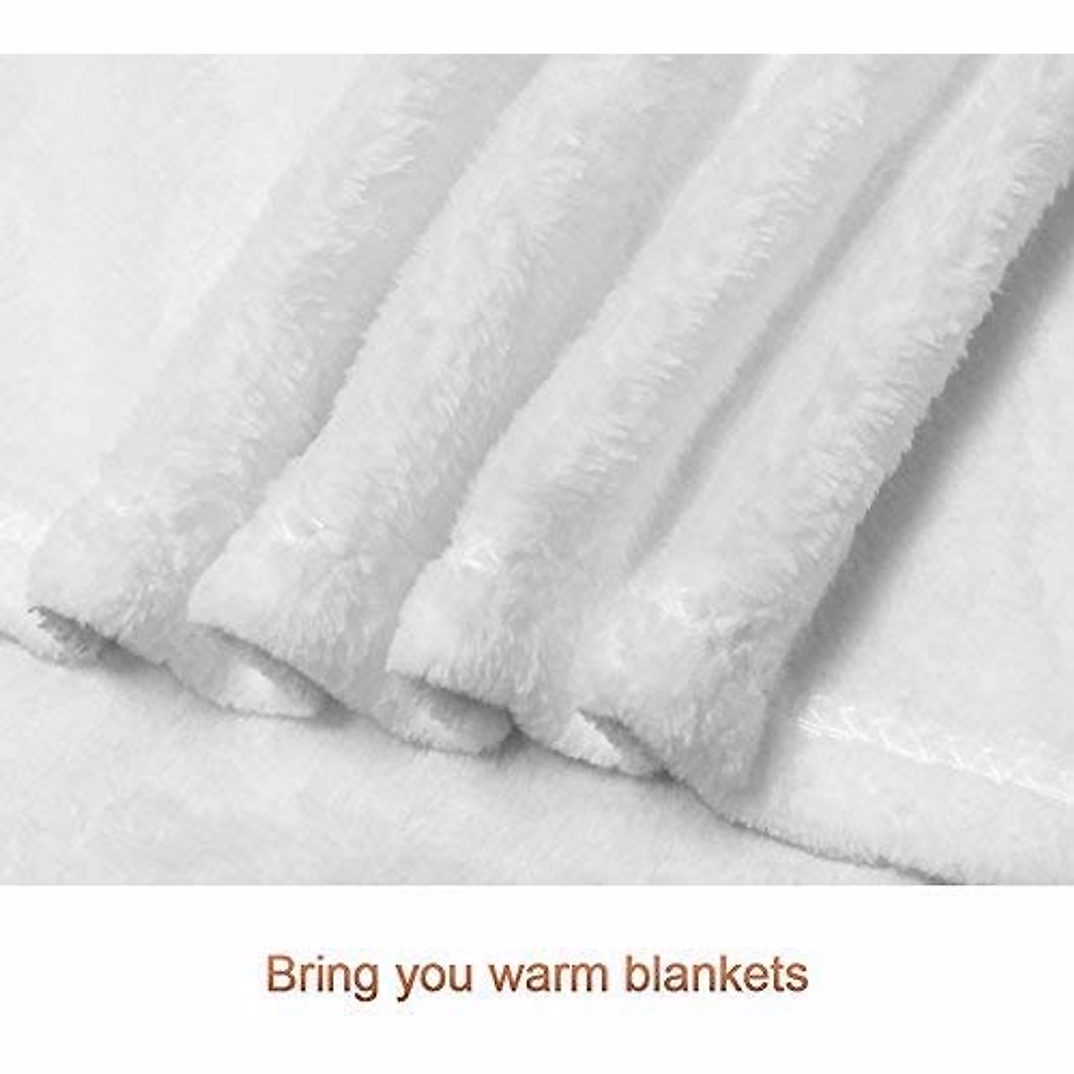 HommomH 60"x80" Blanket Forest Creek Deers Soft Fluffy Fleece Throw for Sofa or Bed