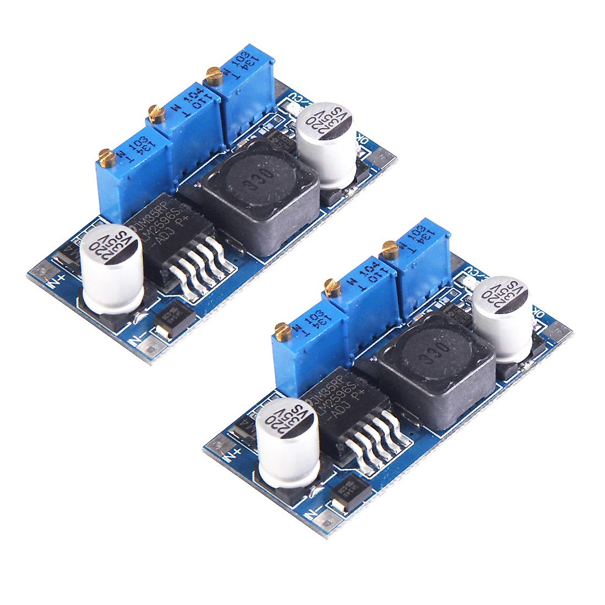 HiLetgo 2pcs LM2596 DC-DC Adjustable Step Down Power Module 7V-35V to 1.25V-30V 3A